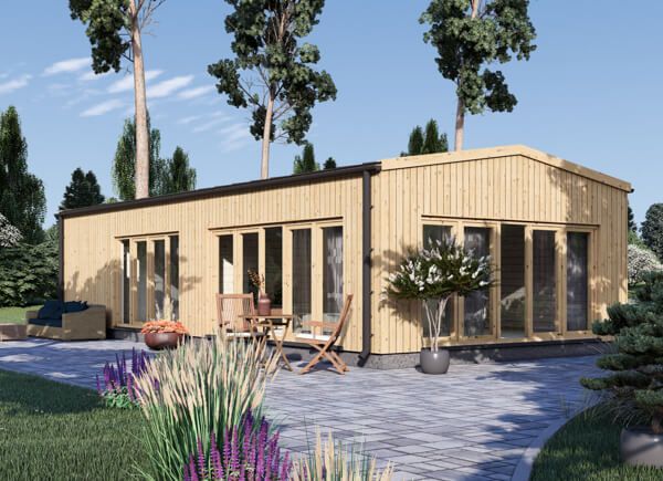 Holzhaus Bungalow Winterfest