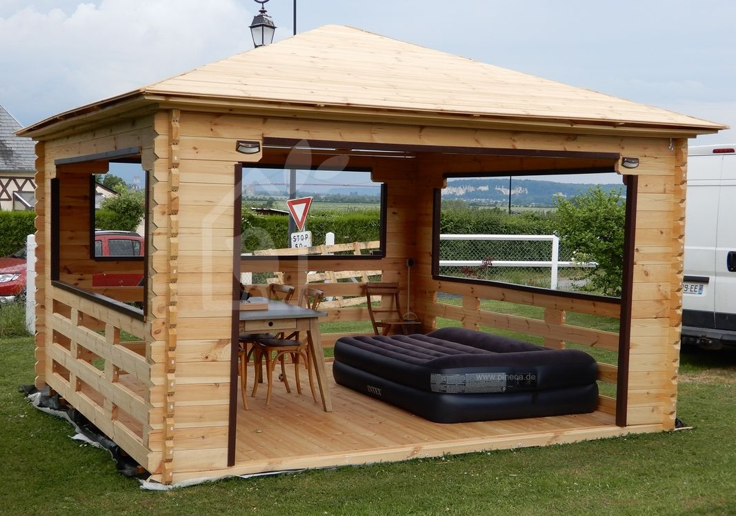 Gartenpavillon FLORA (44 mm), 3x3 m, 9 m²
